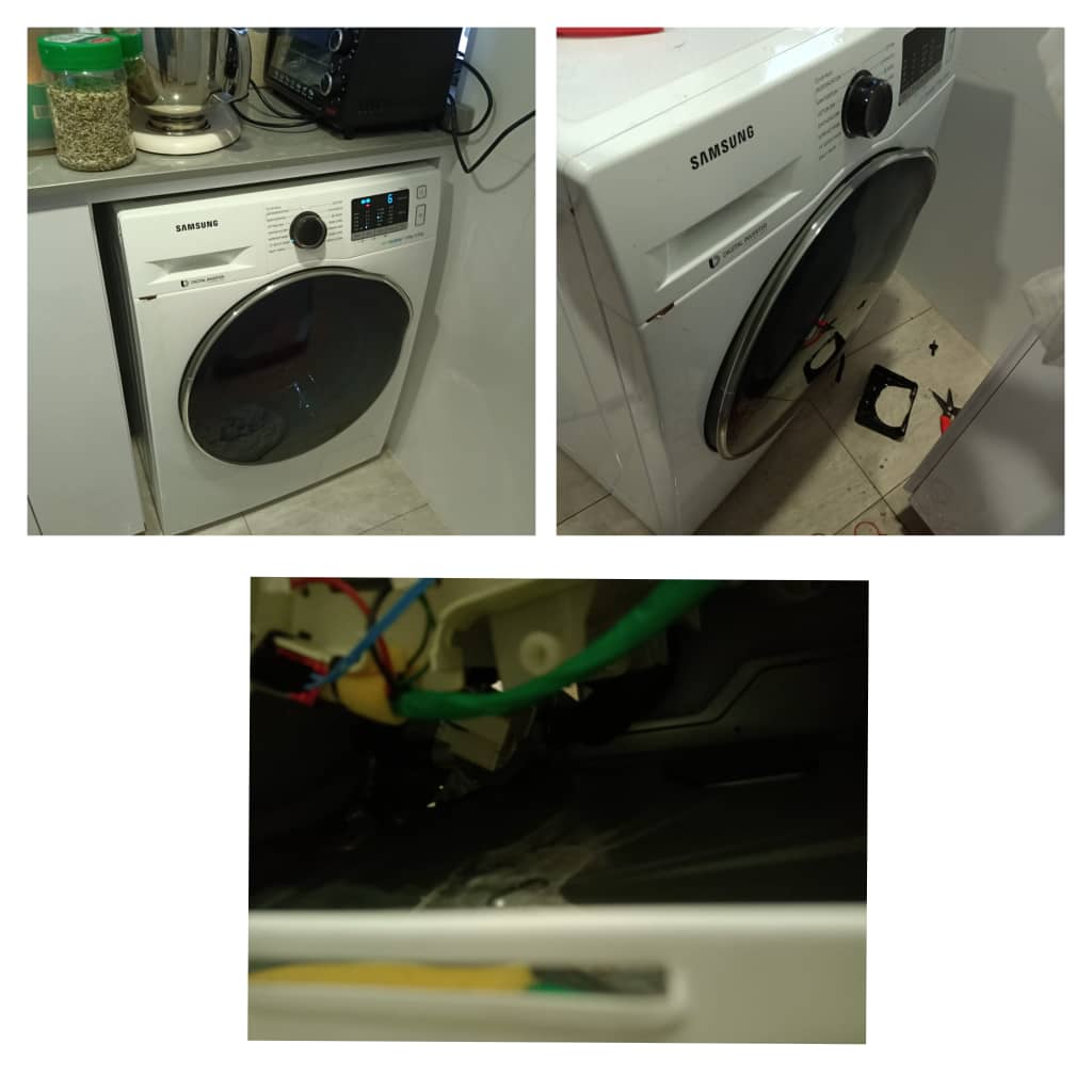 Washing Machine Checking For Drainage Filter - Washing Machine Repair ...