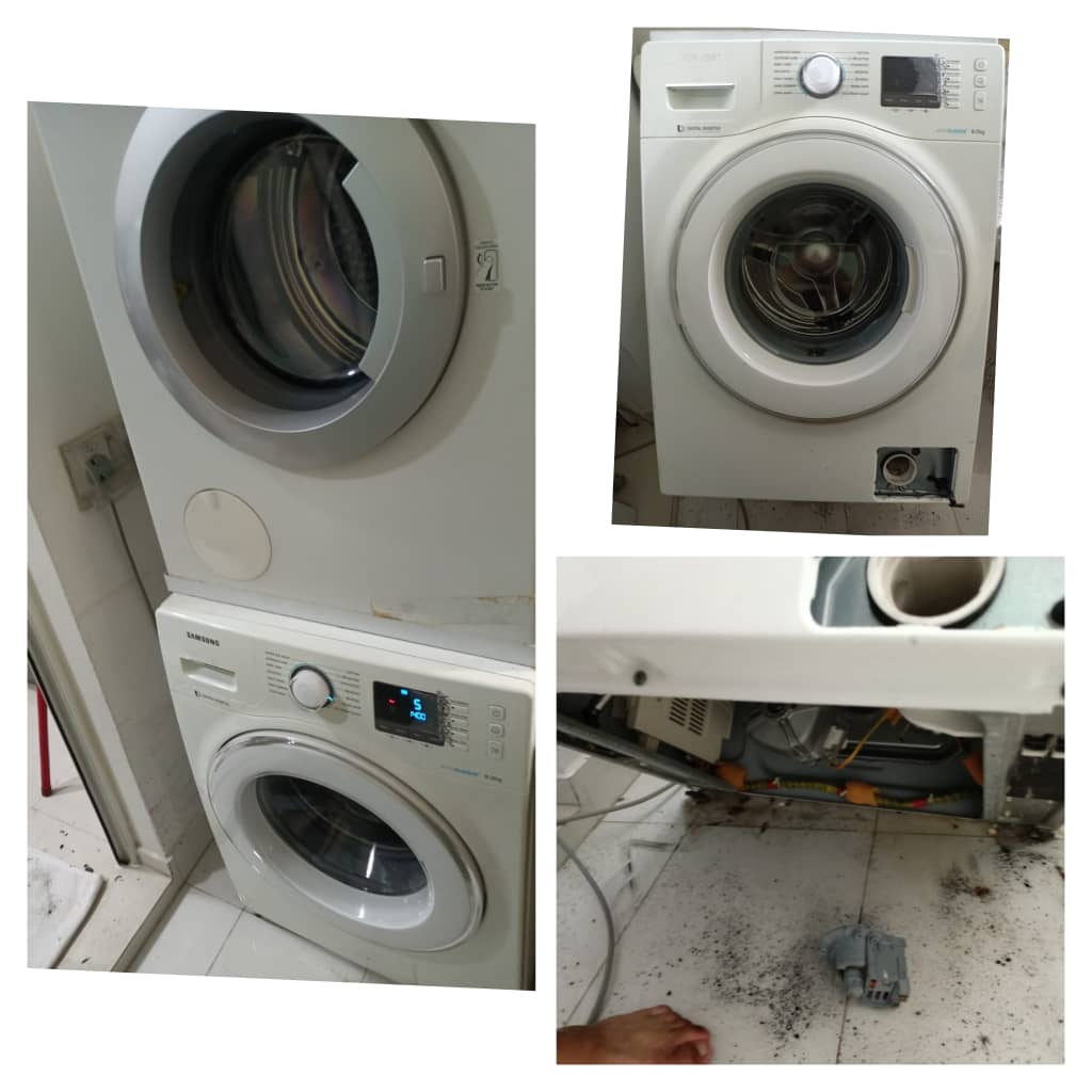 Washing Machine Checking For Filter Issue Washing Machine Repair And Cleaning Singapore