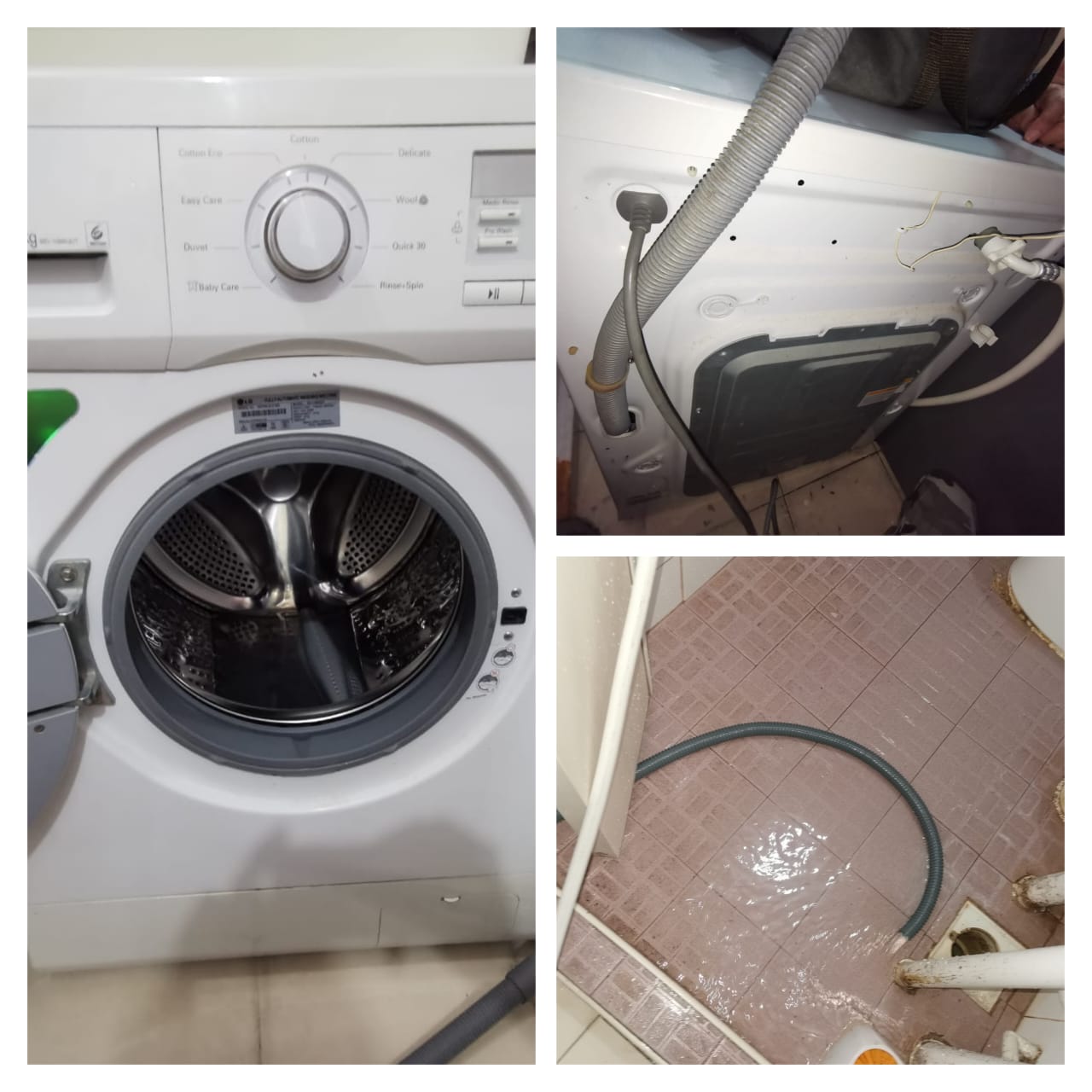 Washing Machine Checking For Drainage System - Washing Machine Repair ...