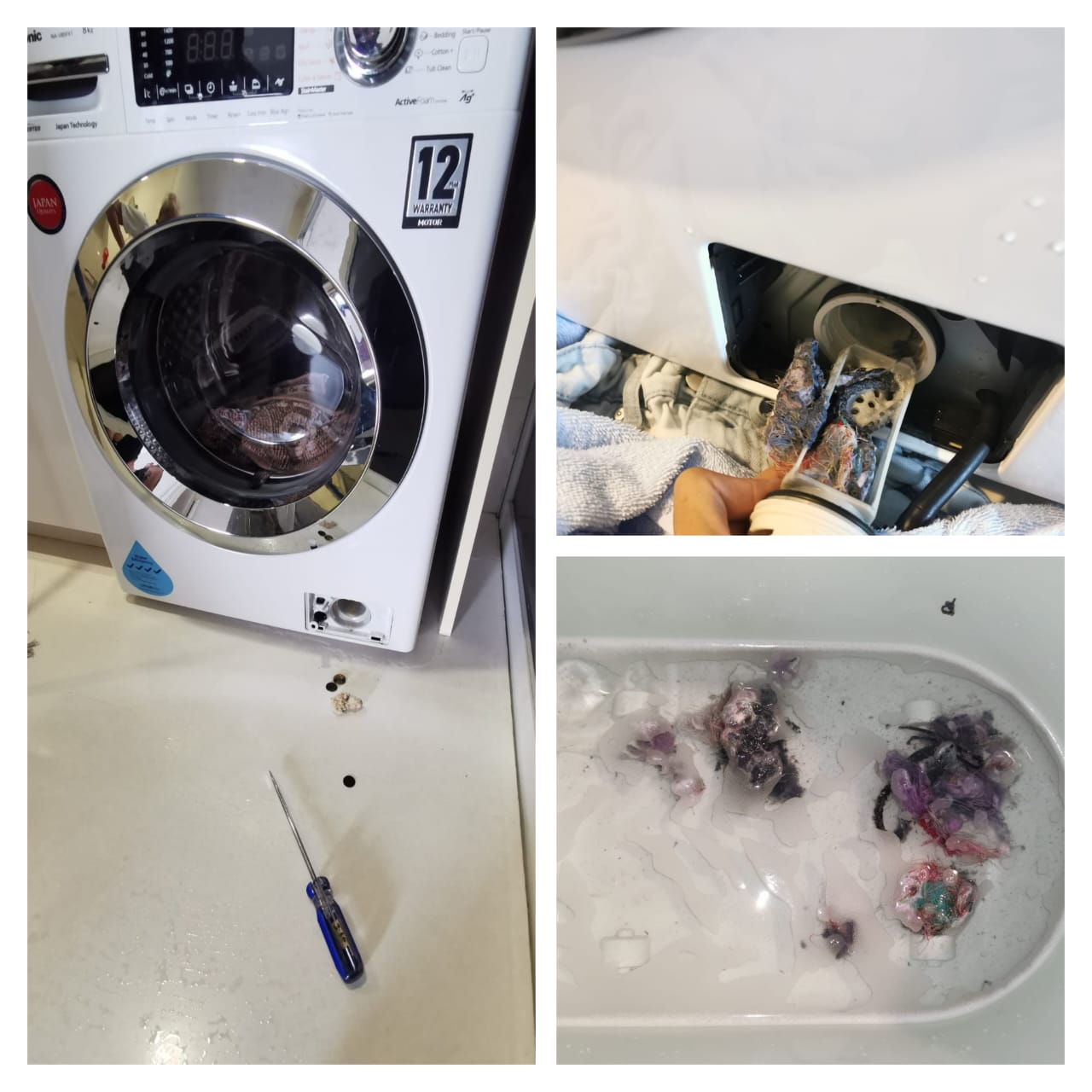 Washing Machine Clean Filter And Drain Piping - Washing Machine Repair ...