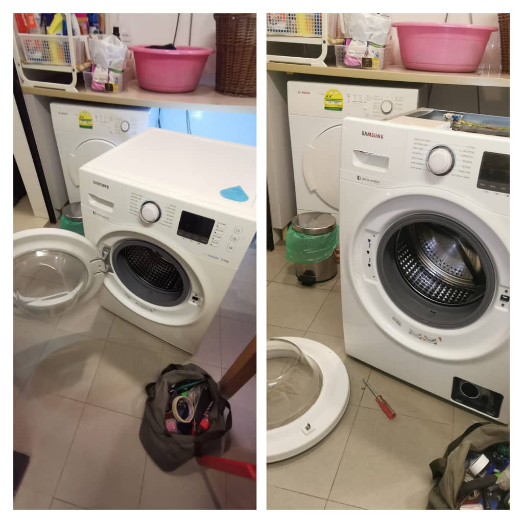 Washing Machine Checking For Door Sensor Issue - Washing Machine Repair ...